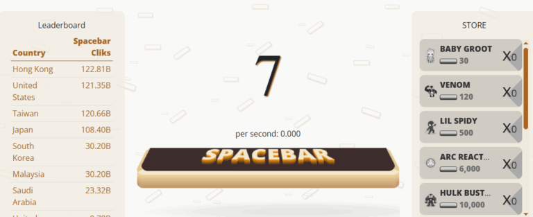 Spacebar Clicker on Hooda Math